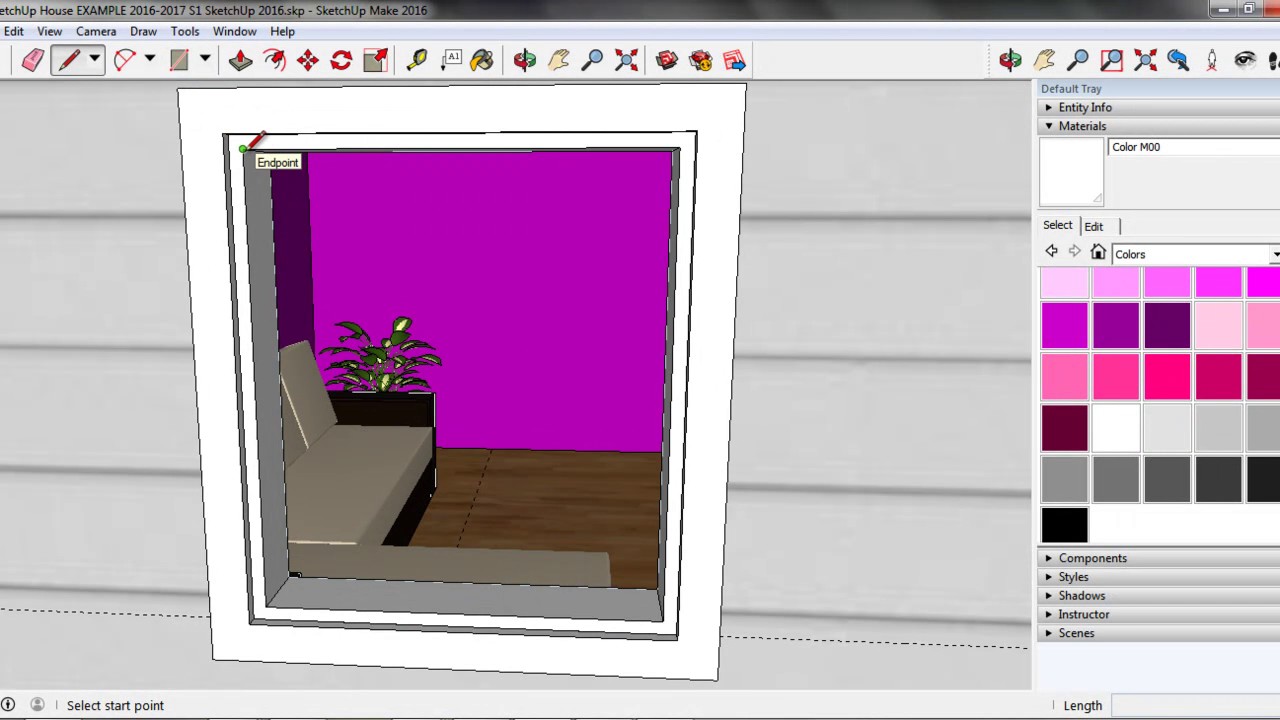 SketchUp House 10 - Adding Windows - YouTube