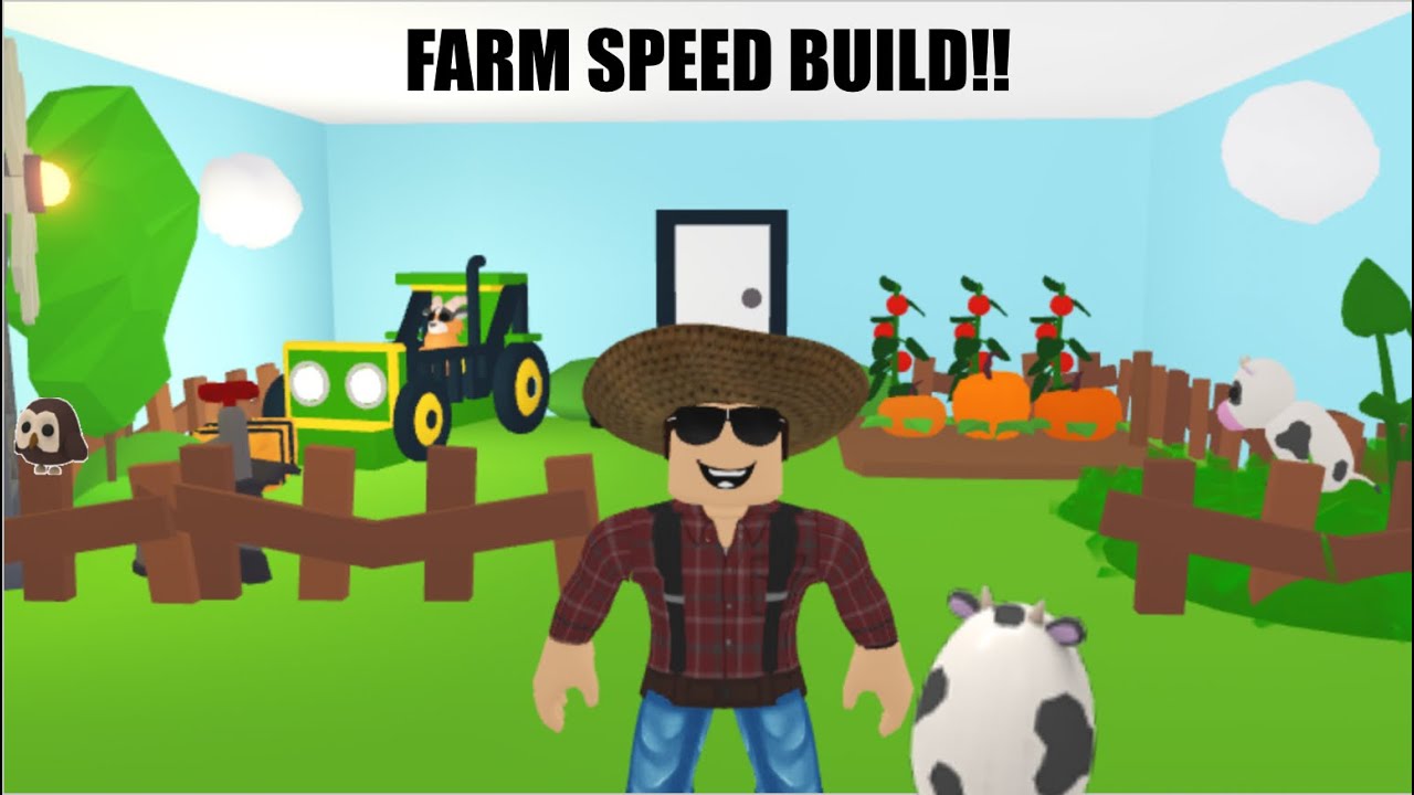 NEW Farm Estate Home *SPEED BUILD* in Adopt me! - YouTube