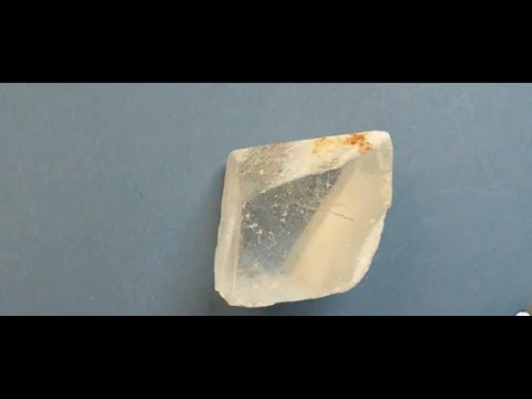 How to Observe Calcite Crystal Cleavage Faces - YouTube