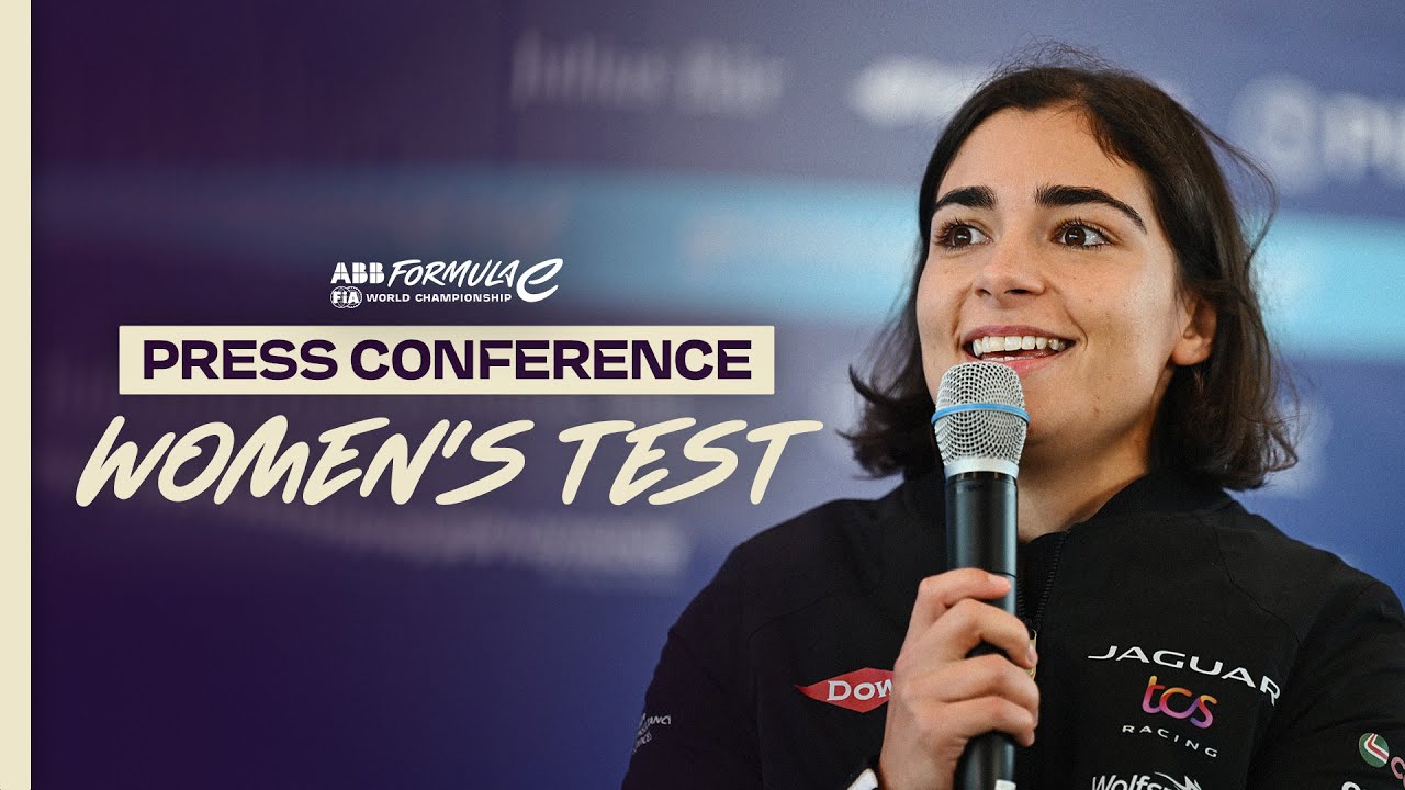 Formula E's Women's Test Press Conference 🙌 | Pre-Season Testing - YouTube