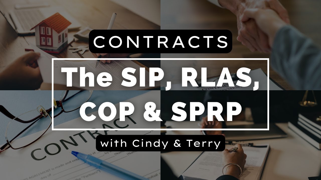 Masters University: Contracts - The SIP, RLAS, COP & SPRP with Cindy ...