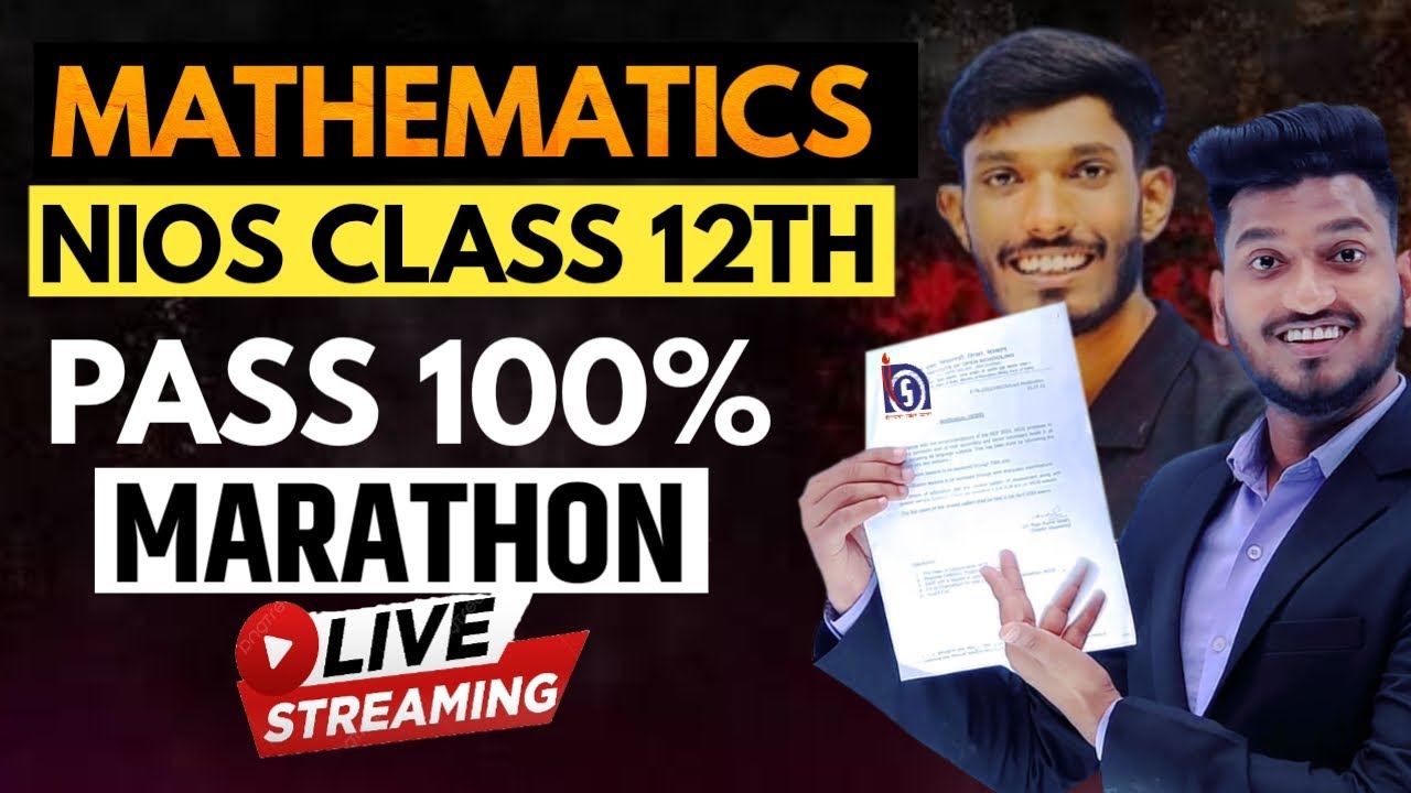 Nios Class 12th Mathematics (311) Very Very Important Questions with ...