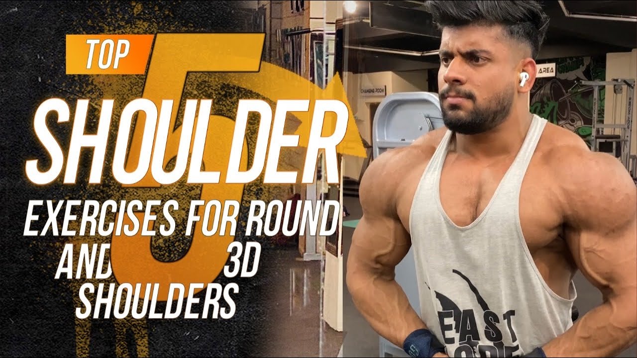 5 Exercises To Build Bigger & Rounder Shoulders | Beginners Series ...