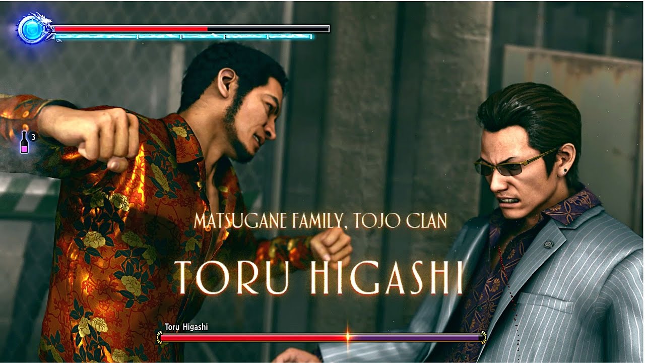 Yakuza Kiwami 2 : Masaharu Kaito VS Toru Higashi (with The Flower of ...