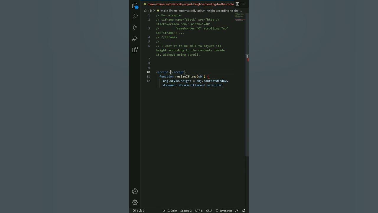 Js Make Iframe Automatically Adjust Height According To The Contents Without Using Scrollbar