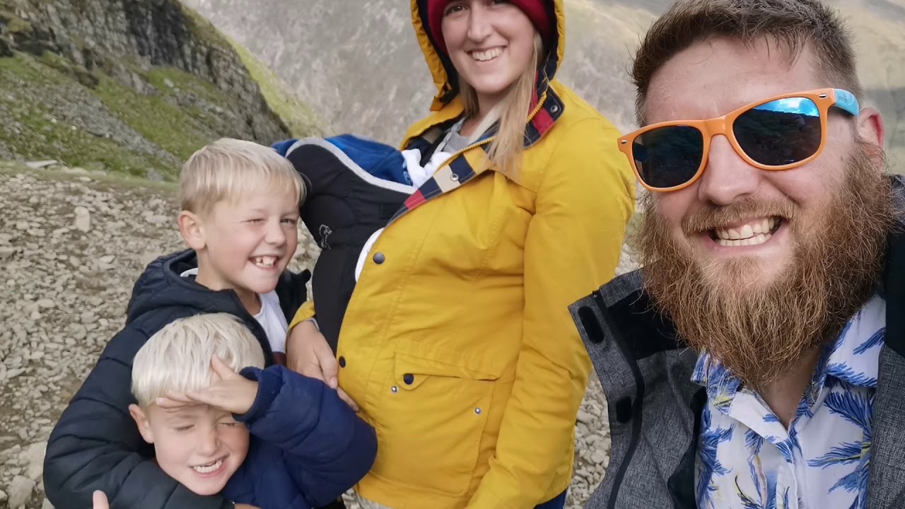 Climbing snowdon in Wales with two kids and a 10 week old baby ...