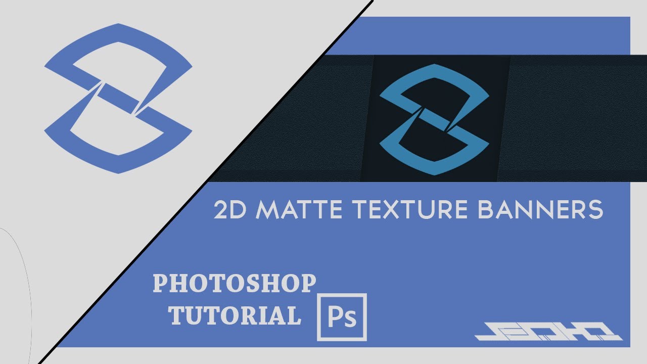 Photoshop Tutorial | How to Make a 2D Clean Matte Theme Banner - YouTube