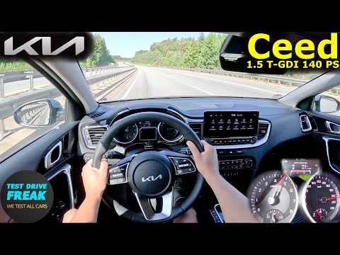2025 Kia Ceed 1.5 T-GDI (140 PS) TOPSPEED POV 🚀 Fuel Consumption Test | No Speed Limit Autobahn