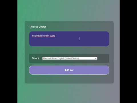 Text to Voice Using HTML CSS and JAVASCRIPT - YouTube