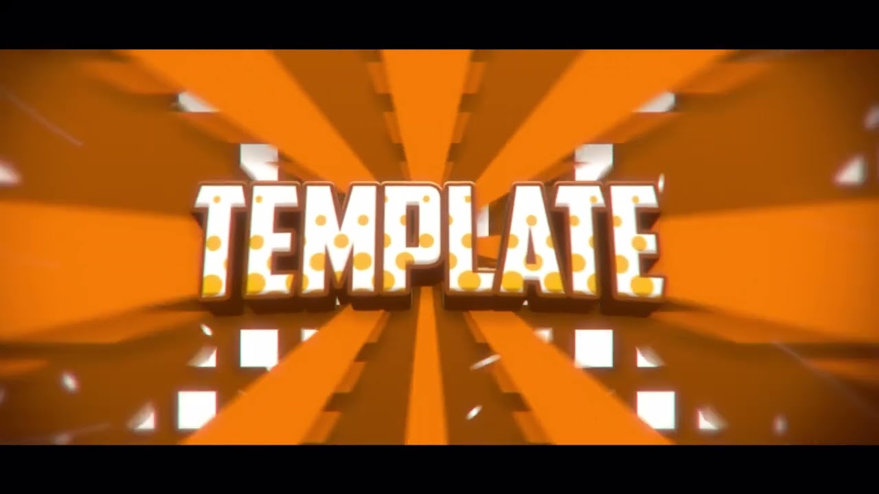 30」 Orange Intro Template | dl 🔒 - YouTube