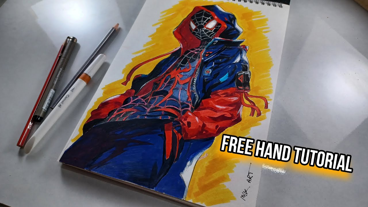 How To Draw Spider-Man, SPIDER-MAN: ACROSS THE SPIDER-VERSE - YouTube