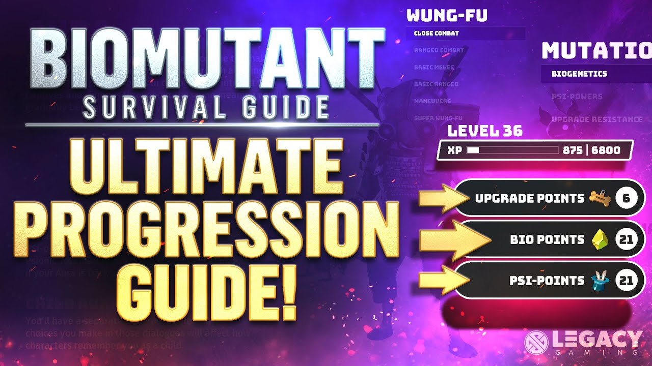 Biomutant Ultimate Progression Guide | Breaking Down Mutations, Psi ...