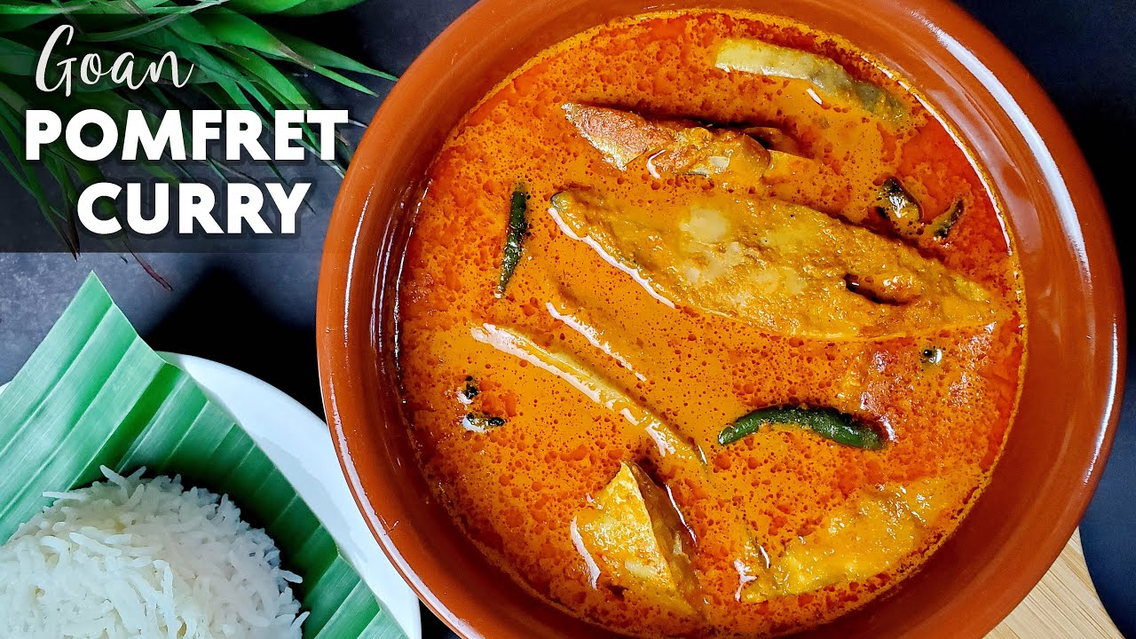 POMFRET FISH CURRY | GOAN POMFRET CURRY | PAPLET HOOMAN RECIPE ...