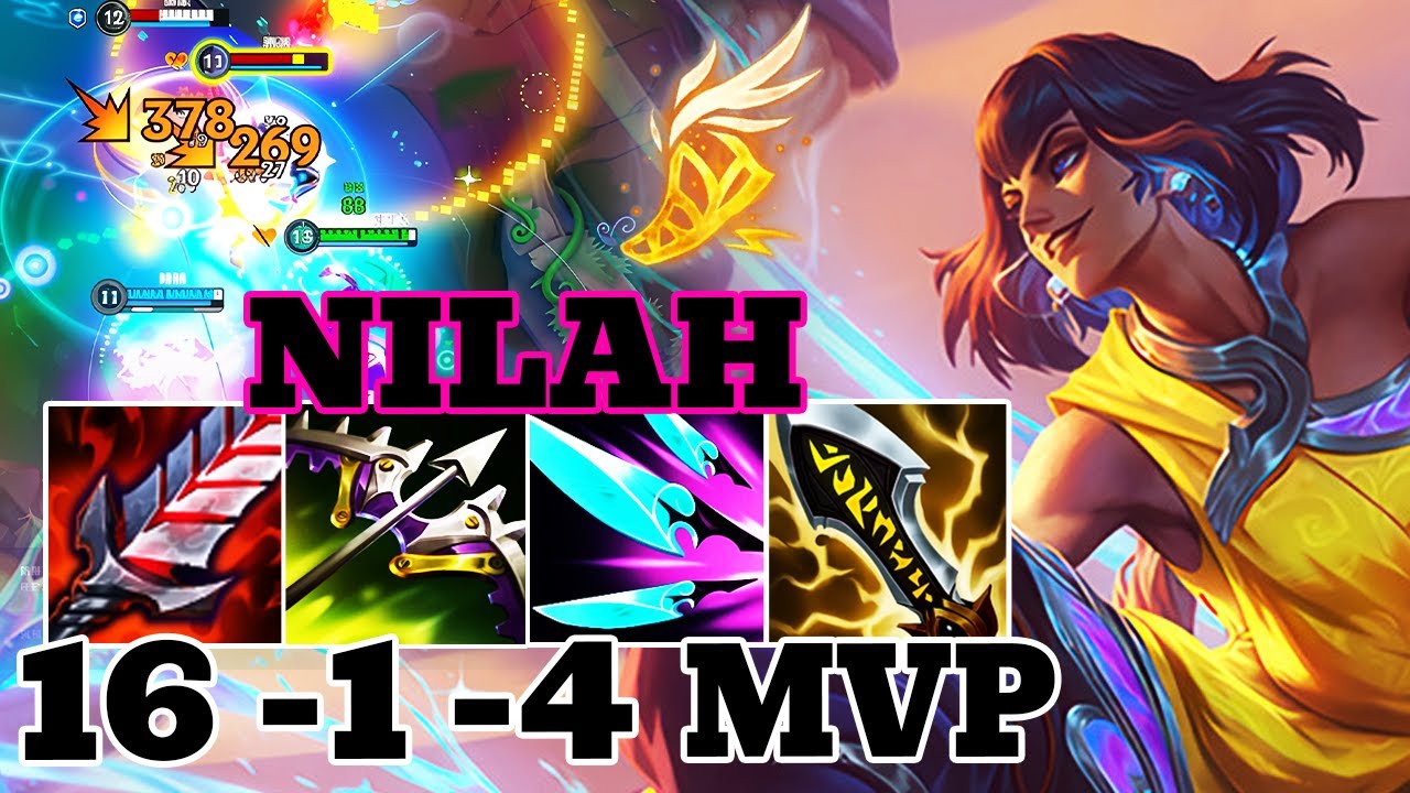 WILD RIFT NILAH ADC GAMEPLAY | 16 -1 - 4 MVP Sovereign 144LP | NILAH BUILD RUNES - YouTube