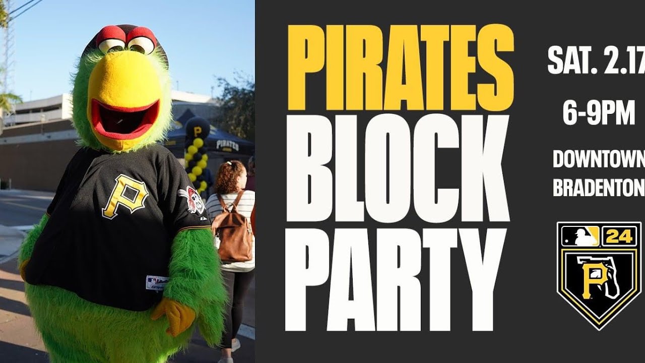 Pittsburgh Pirates Block Party. Getting ready for Spring Training. The ...