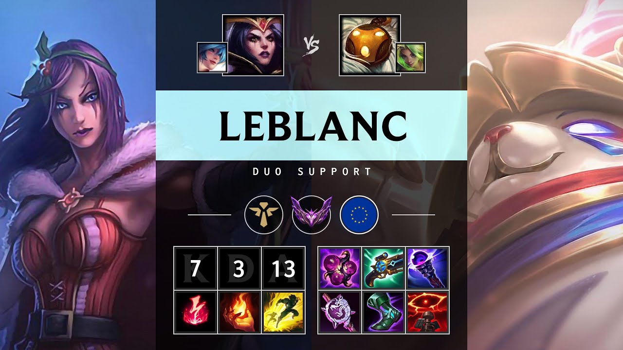 LeBlanc Support vs Bard: Rampage - EUW Master Patch 14.23 - YouTube