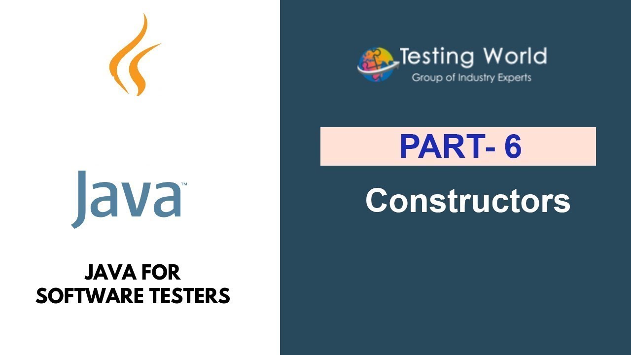 Java For Software Testers Constructors Youtube
