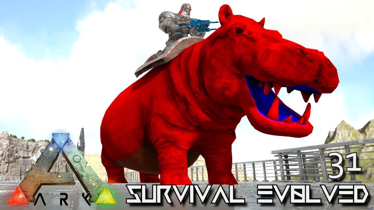 ARK: SURVIVAL EVOLVED - HIPPO TAMING & BABY BREEDING !!! E31 (MODDED ...