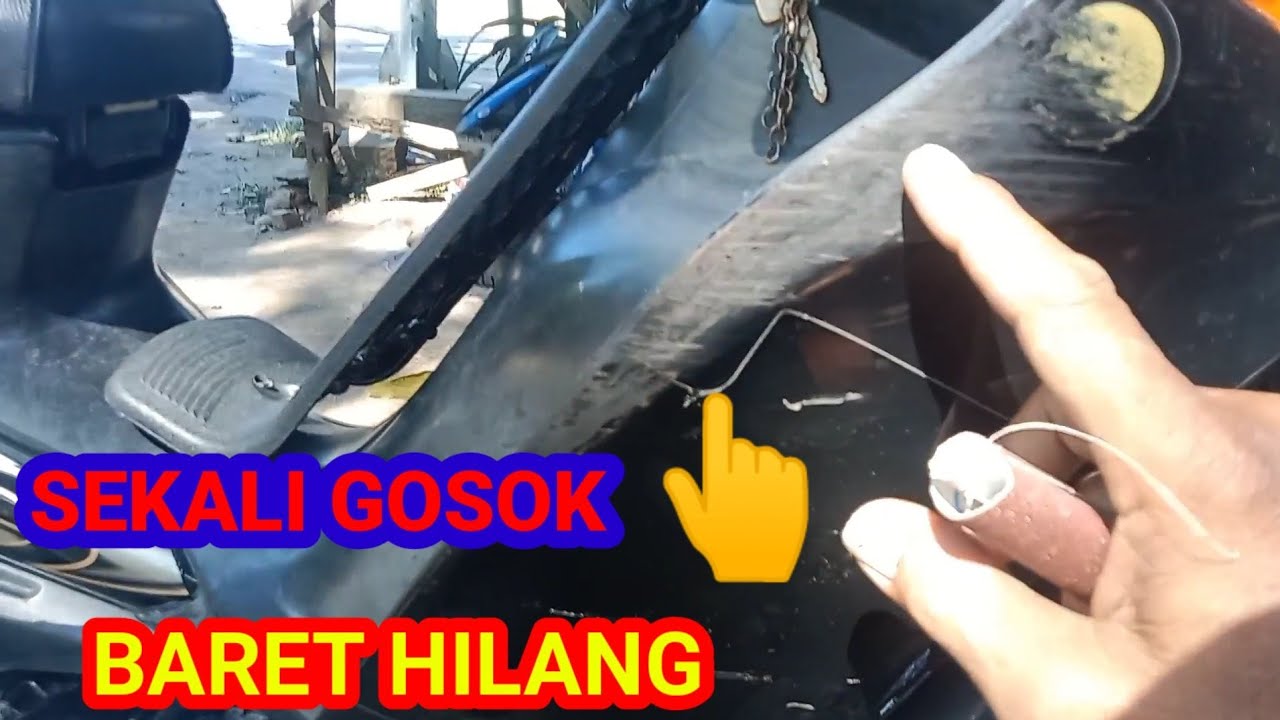 cara atasi baret lecet di body motor tanpa di dempol - YouTube
