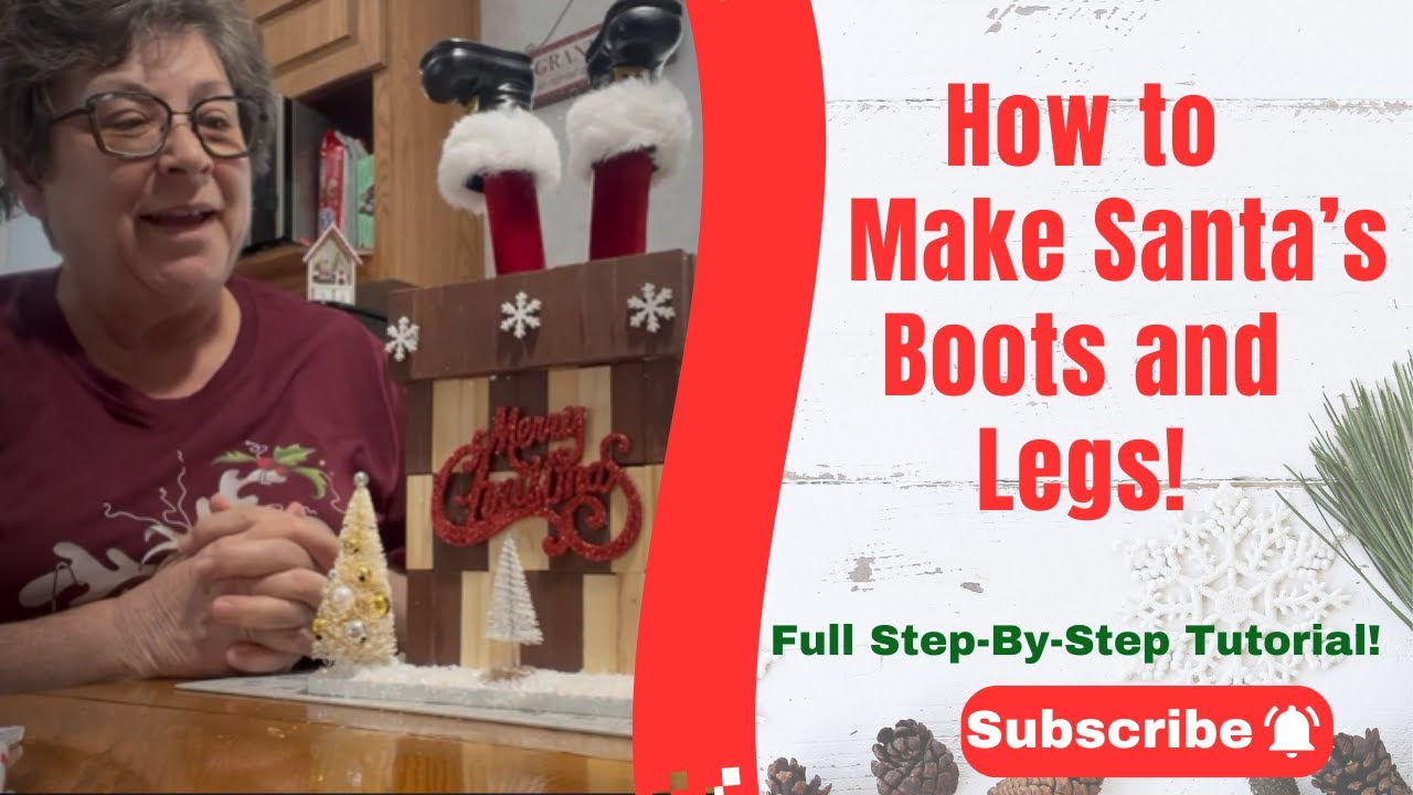 How To Make Santa's Legs and Boots! - YouTube