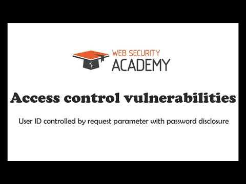 Portswigger Access Control : User ID controlled by request parameter with password disclosure #8 ...