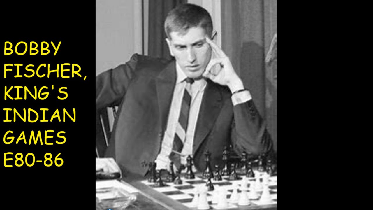 BOBBY FISCHER KING'S INDIAN GAMES E80 86...WATCH LEARN AND STUDY THE ...