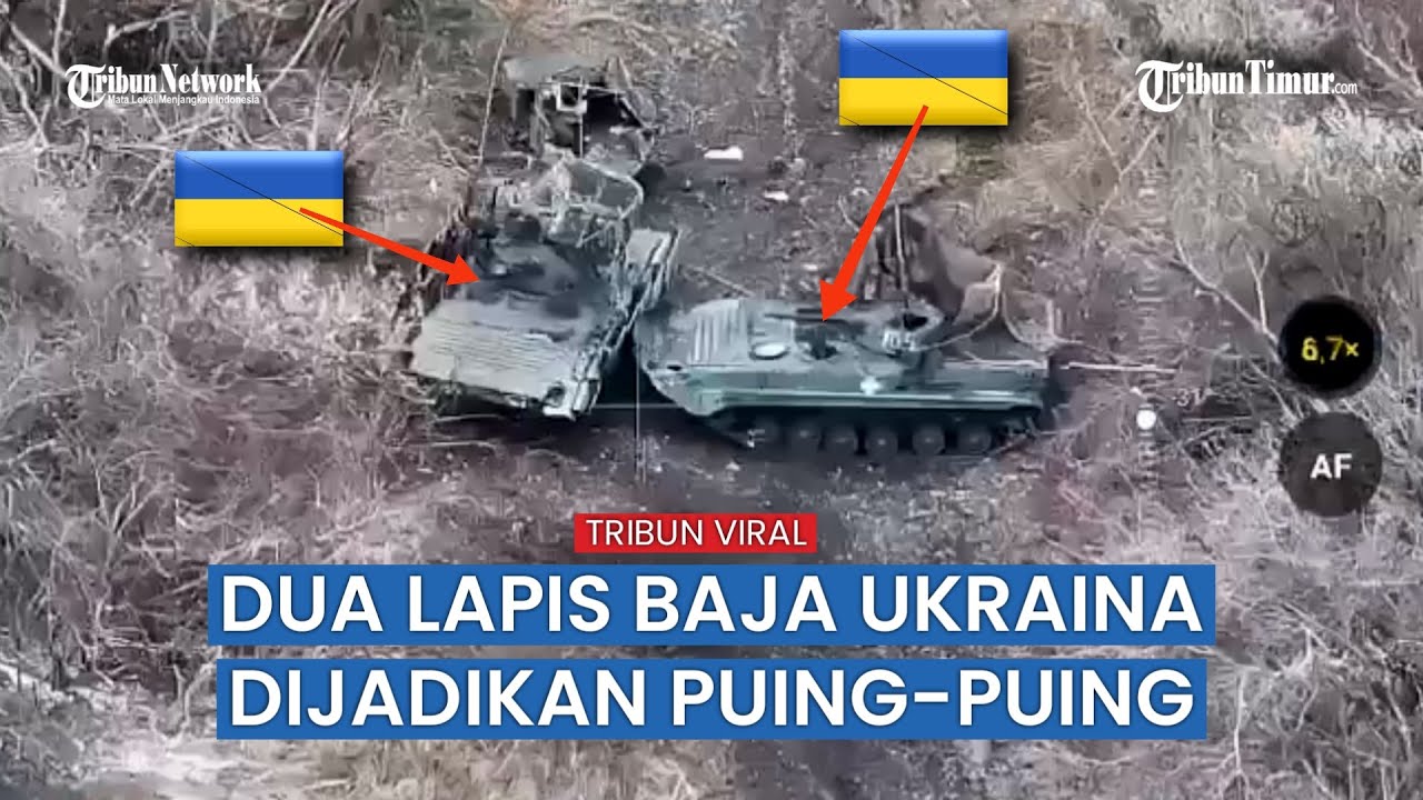 DUARR, Dua Ranpur Infanteri Ukraina yang Terparkir Hancur Bersamaan ...