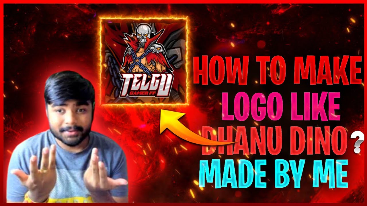 HOW TO MAKE LOGO LIKE DHANU DINO. TELUGU GAMING FF. AV DINO DHANU DINO ...