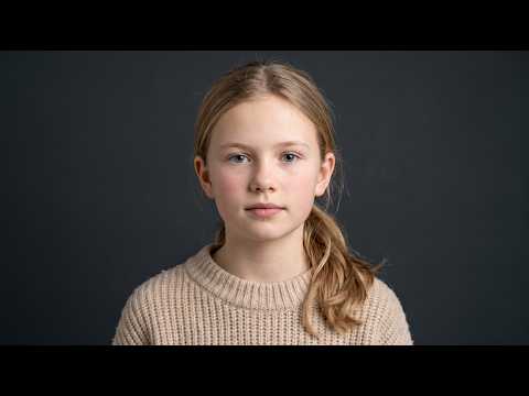 Close Up Calm Teen Girls Eye Contact | ASMR