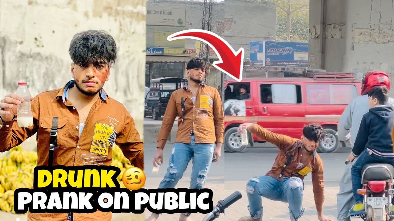 DRUNK PRANK ON PUBLIC GONE WRONG 😑 | FUNNY 🤣 REACTION | REAL PRANK # ...