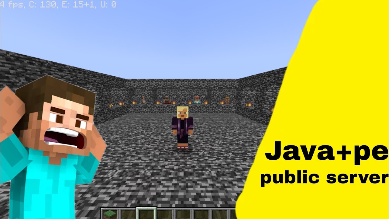 (Minecraft java+pe new public server) - YouTube