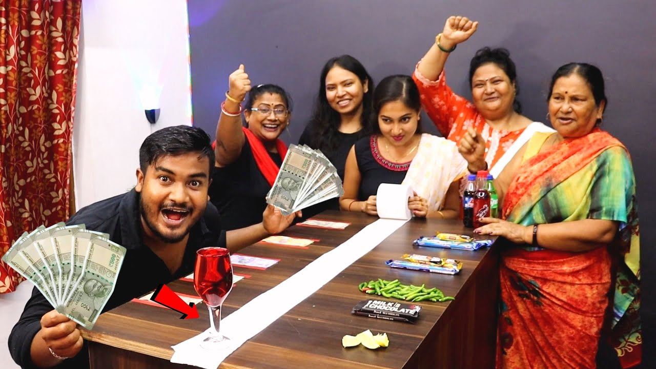 Pull The Glass With Tissue Paper Game Challenge | Fun Game With Family ...