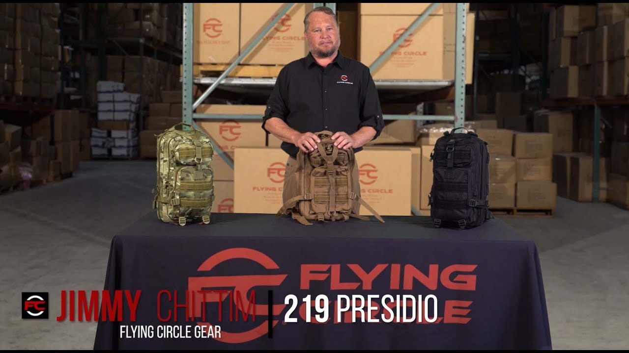 Presidio Tactical Assault Pack | Flying Circle Military Luggage - YouTube