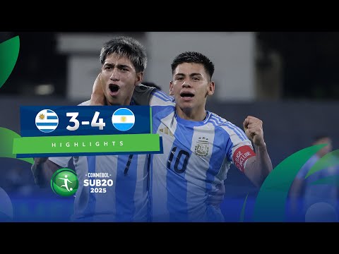 URUGUAY vs. ARGENTINA [3-4] | RESUMEN | CONMEBOL SUB20 | FASE DE GRUPOS