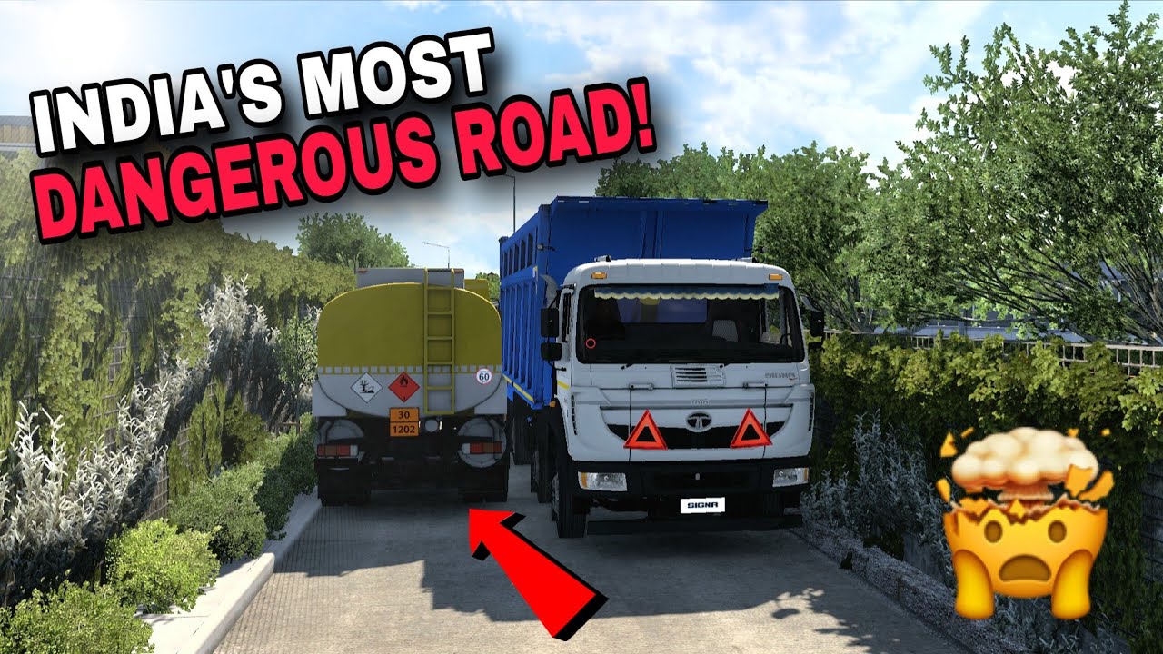 India's Narrowest Road Challenge with Tata Signa Truck! 🇮🇳🔥| # ...