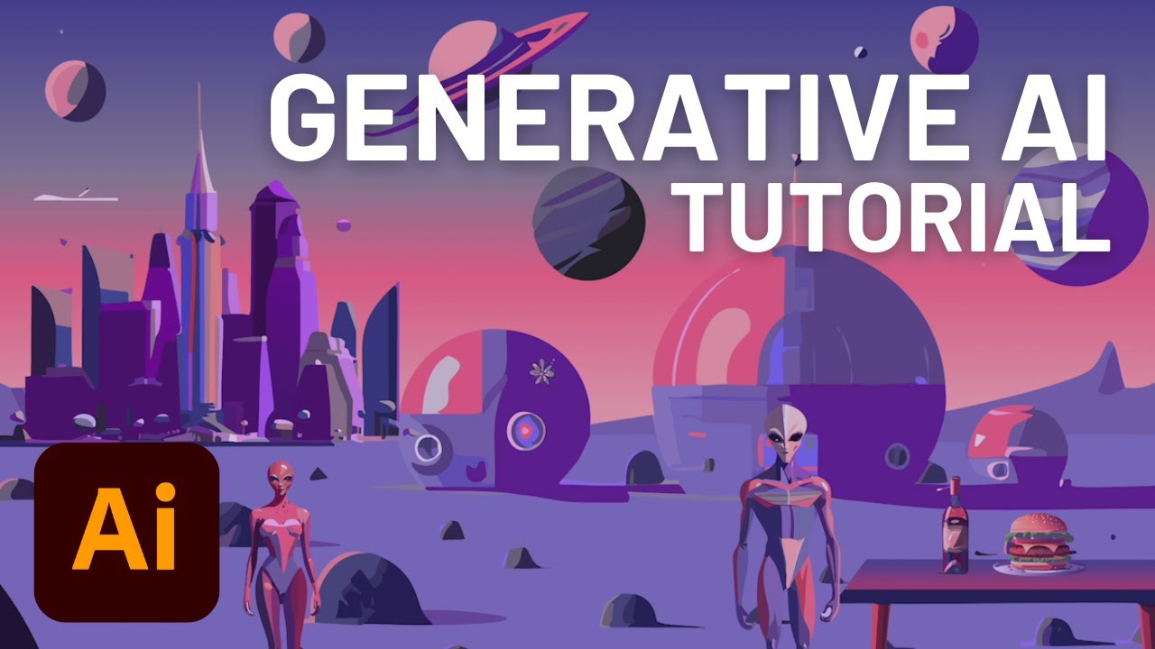 Using Generative AI to Create a Mars Landing Illustration | Adobe Illustrator Tutorial - YouTube