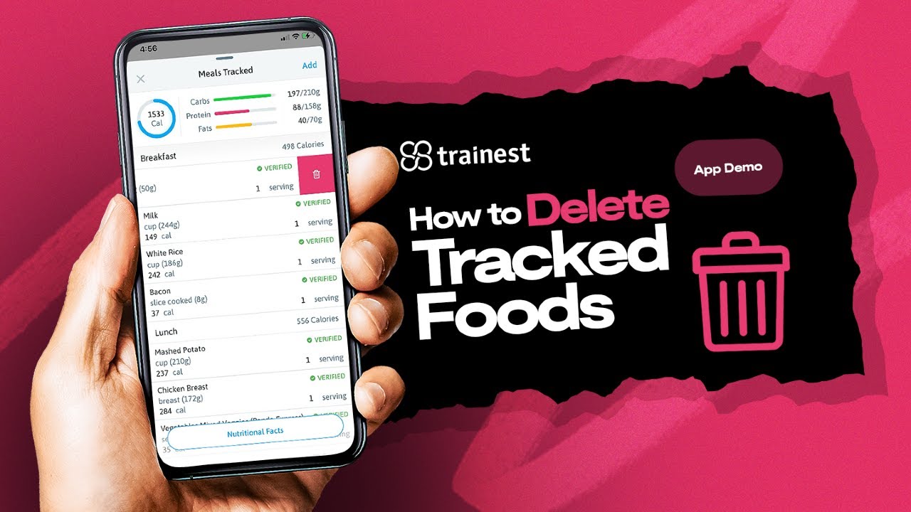 How to Delete Tracked Foods - YouTube