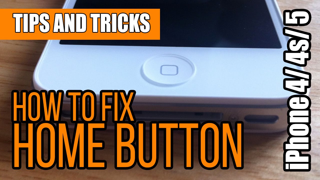 iPhone 4/4s/5 or iPad 1/2/3 How to solve/fix Home Button problem tricks ...