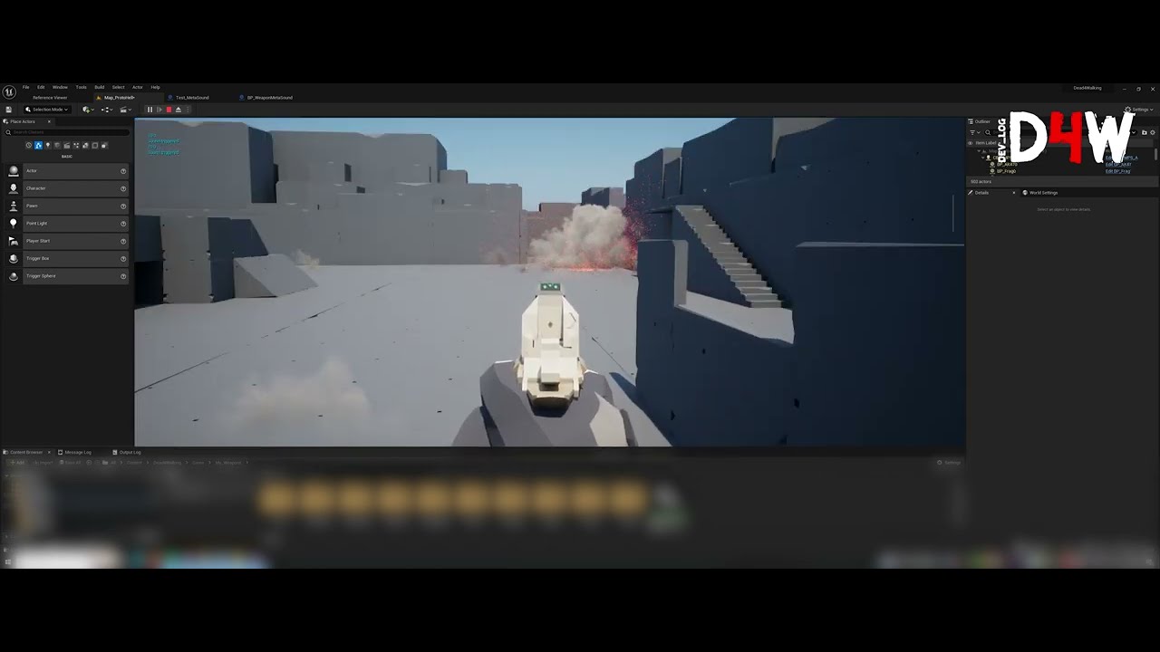 DevLog D4W: Attenuated Gunshots in UE5 - YouTube