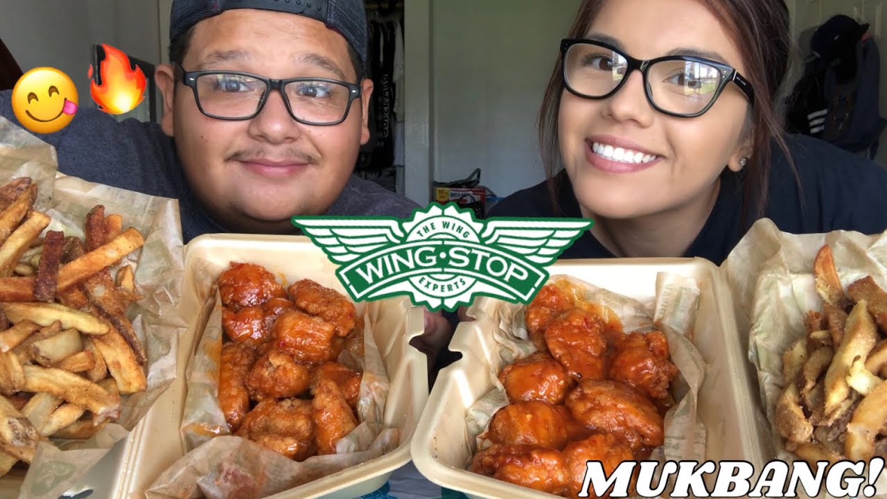 WING STOP MUKBANG | MANGO HABANERO 🔥 - YouTube