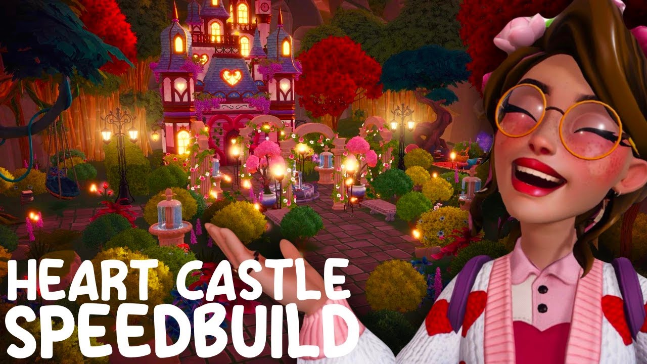 HEART CASTLE SPEEDBUILD | kyra's valley - YouTube