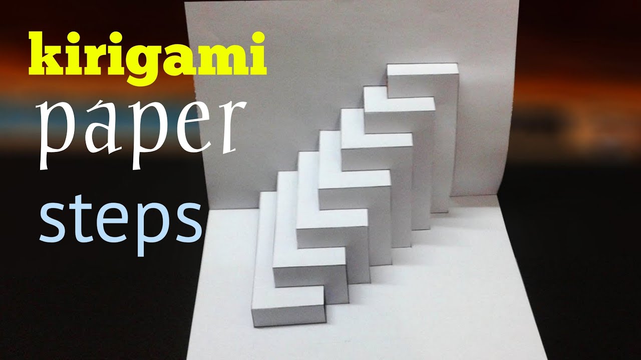 Super easy kirigami paper steps - YouTube