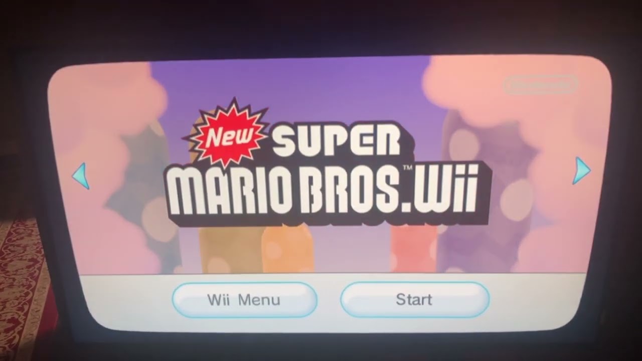 New Super Mario Bros. Wii Disc Channel Intro - YouTube