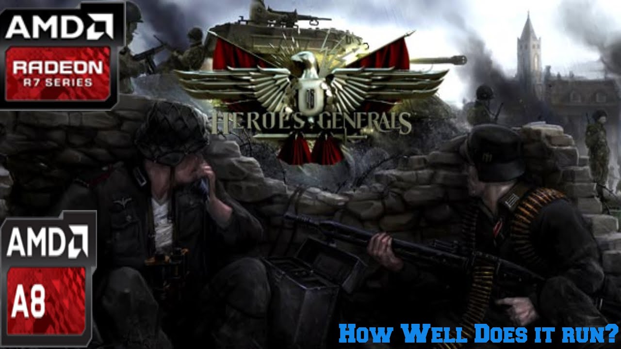AMD PRO A8-8650B 3.2GHz & AMD R7 240 GB/ Heroes & Generals - YouTube