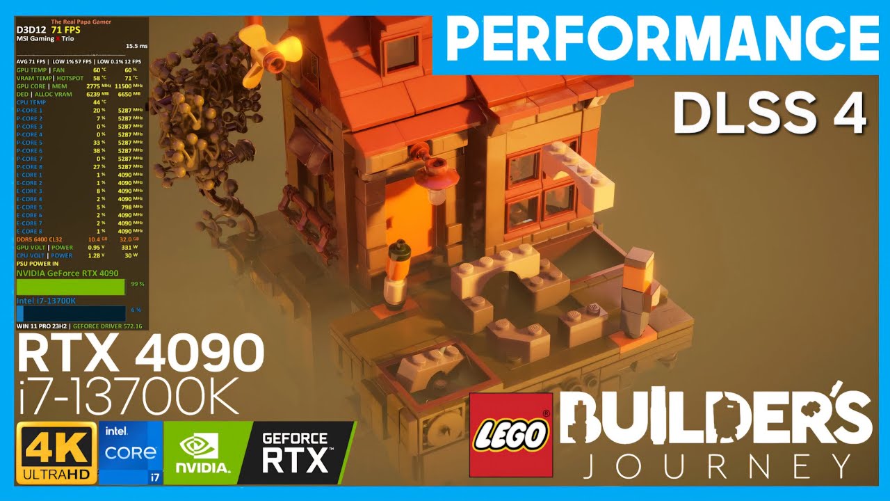 LEGO® Builder's Journey 4K, DLSS 4, Max Settings, Ray Tracing | RTX ...