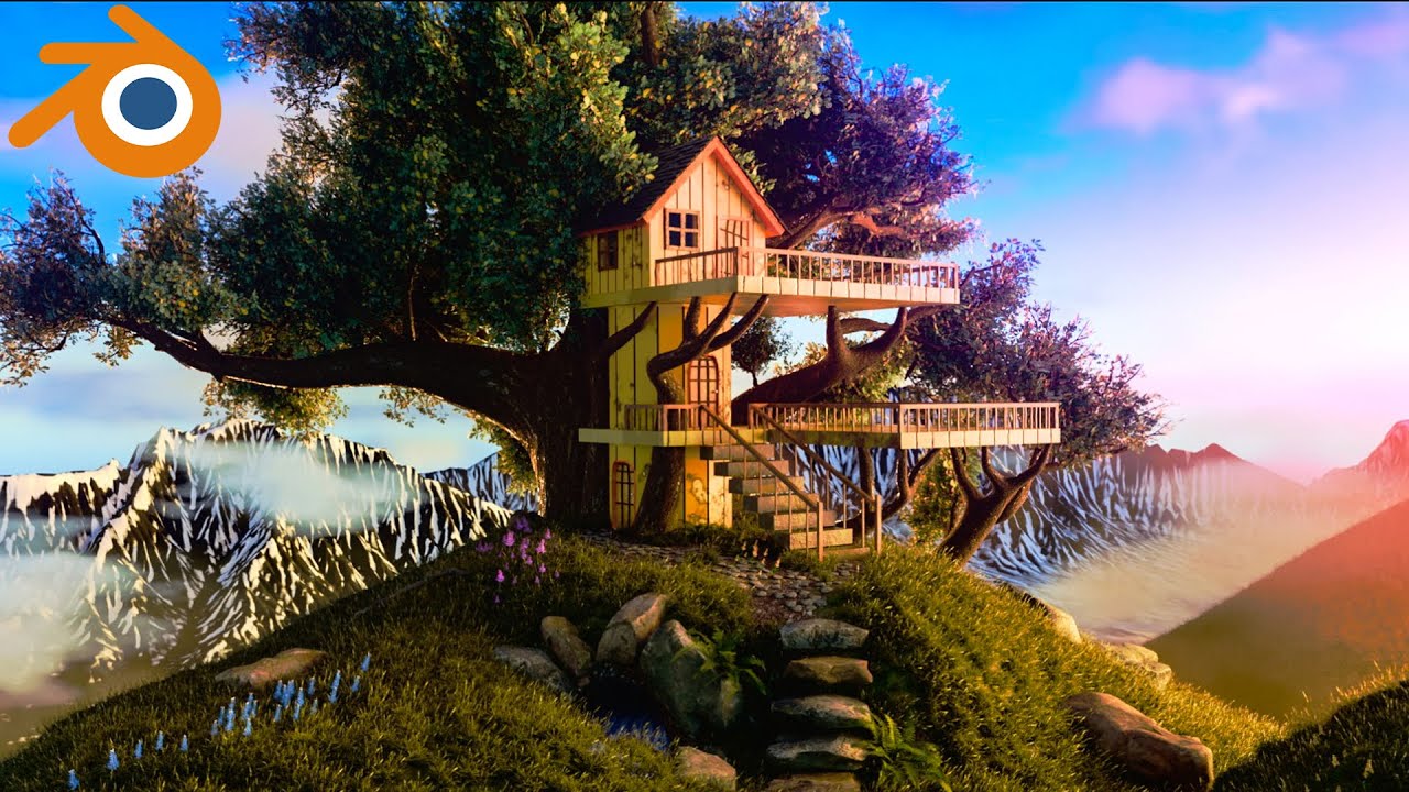 Blender 3D Tree House Showcase | GONREEL - YouTube