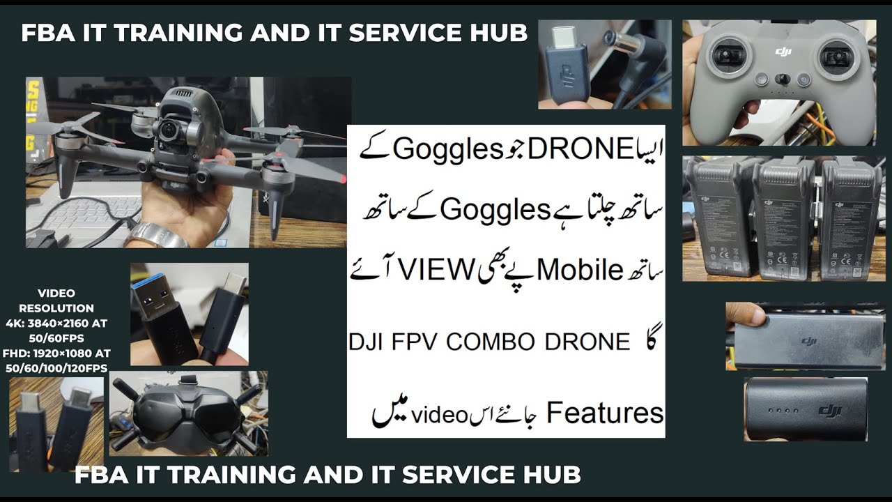 Drone DJI FPV Combo Goggles 4k/1080/50,60,100,120FPS - YouTube