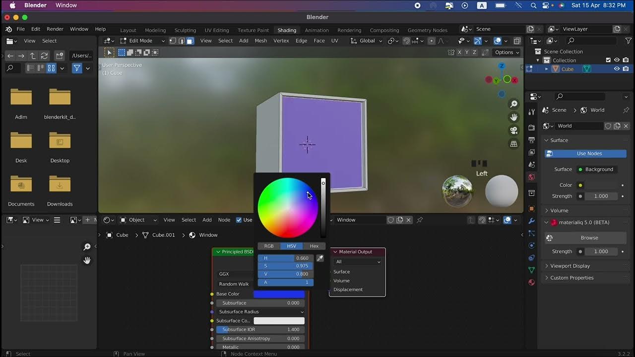 How to put textures on object in Blender 3D - YouTube