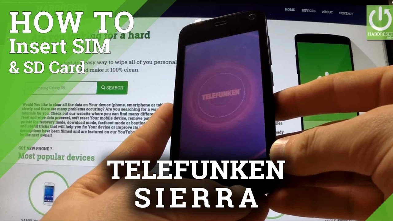 TELEFUNKEN Sierra - How to Insert SIM card and Micro SD card in ...