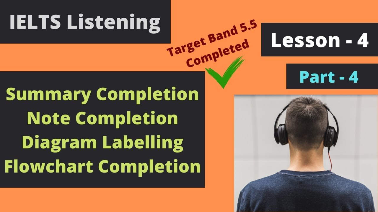 IELTS Listening Summary/Note/Flowchart Completion & Diagram Labelling ...